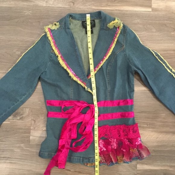 Ashro | Jackets & Coats | Ashro Denim Mixed Materials Jacket | Poshmark